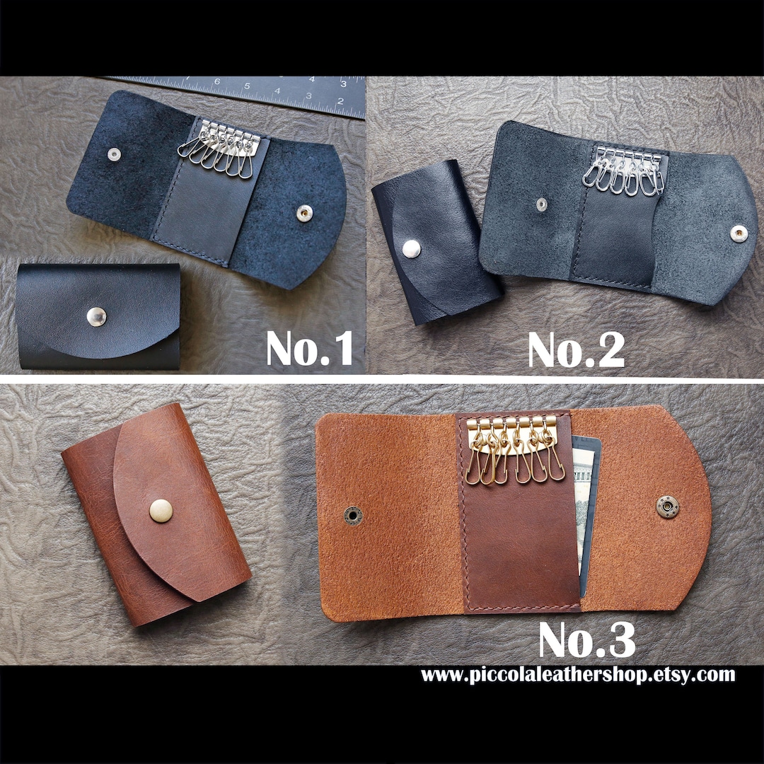 009genuine Leather, Multiple Key Ring, Key Chain Holder Key Keys Purse ...