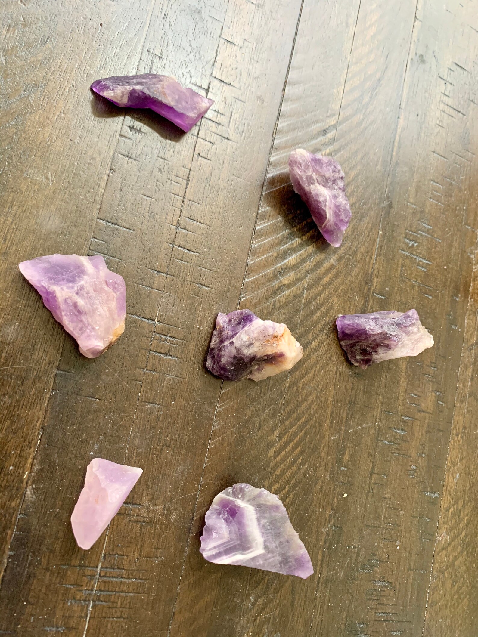 Amethyst Gemstone RAW UNCUT STONE Pocket Stone | Etsy