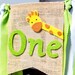 Jungle Nursery / Giraffe Nursery Bunting Banner High Chair for Boy 1st ...