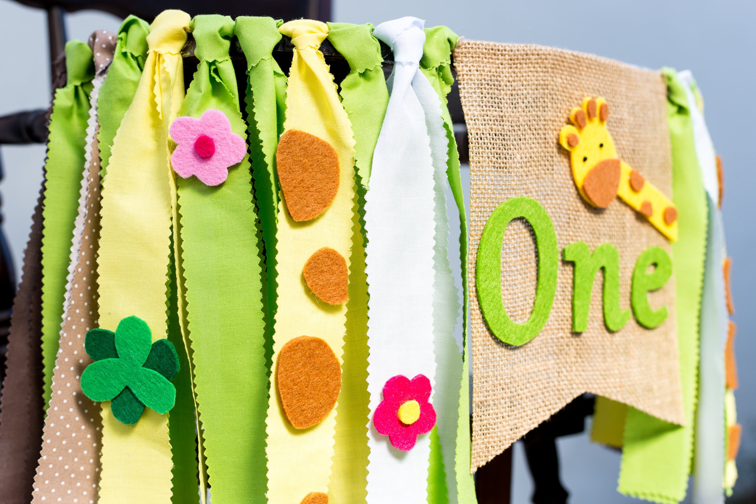 Jungle Nursery / Giraffe Nursery Bunting Banner High Chair for - Etsy