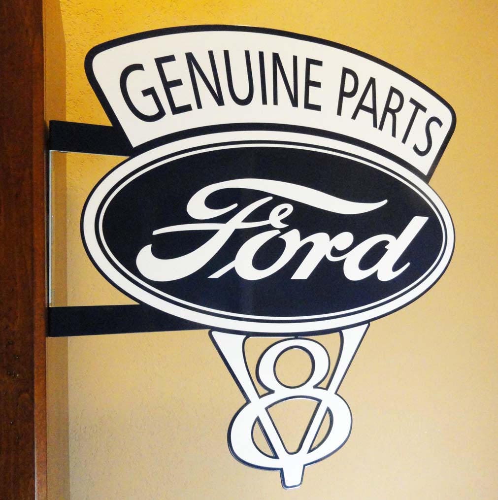 Vintage Style Ford V8 Die-cut Sign Beautiful USA Made Thick - Etsy