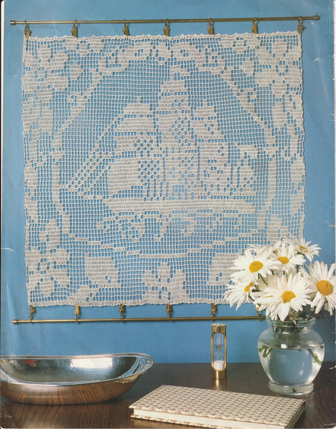Sailing Ship Panel Vintage Filet Crochet Pattern - Etsy