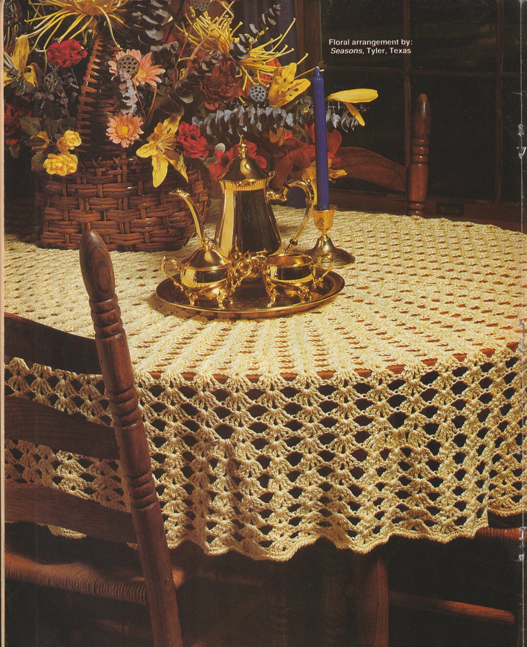 Easy Oval Tablecloth Vintage Crochet Pattern - Etsy