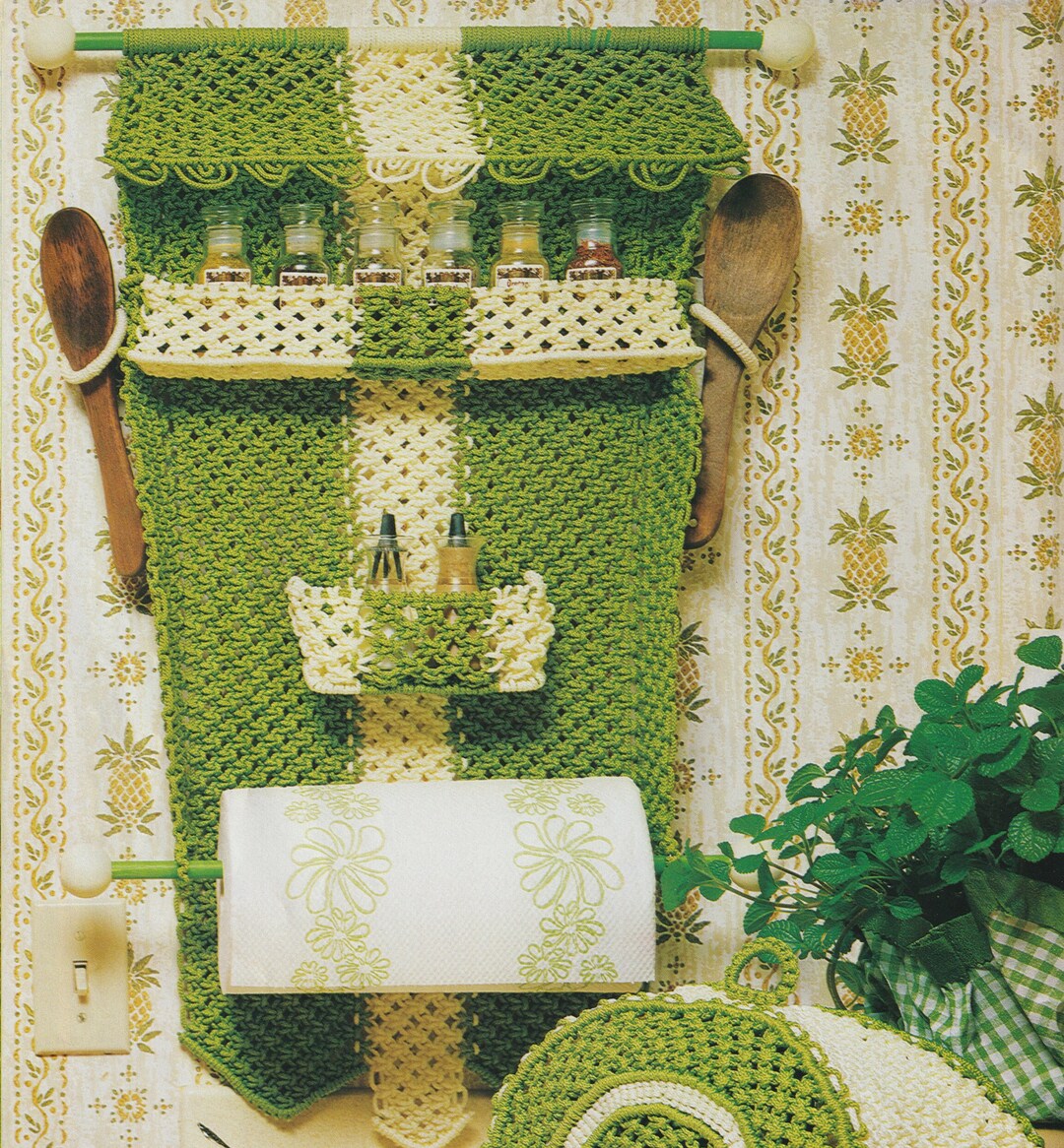 Vintage Macrame Spice Rack Pattern - Etsy