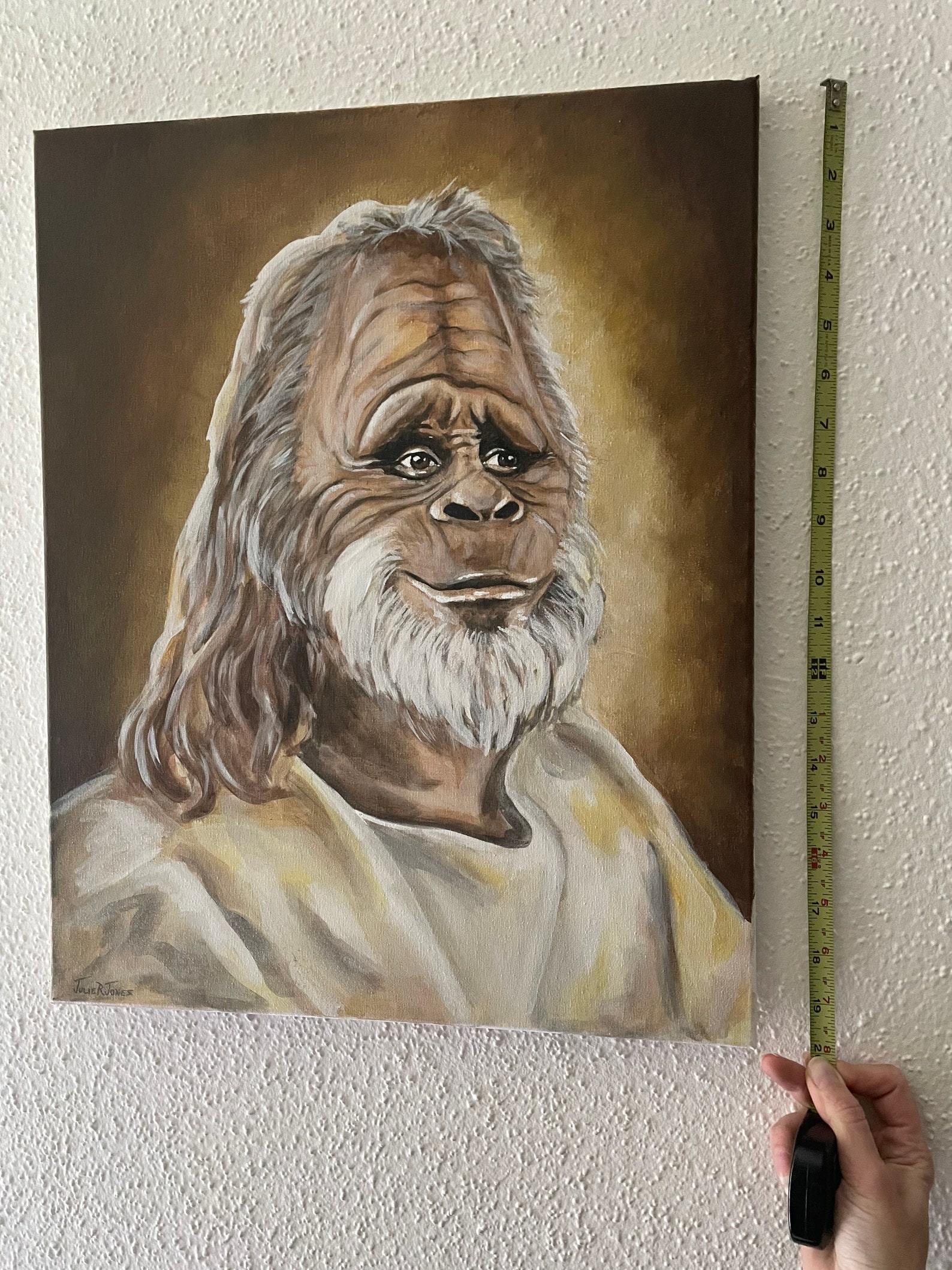 Sasquatch Savior Bigfoot High Quality Canvas Print With - Etsy