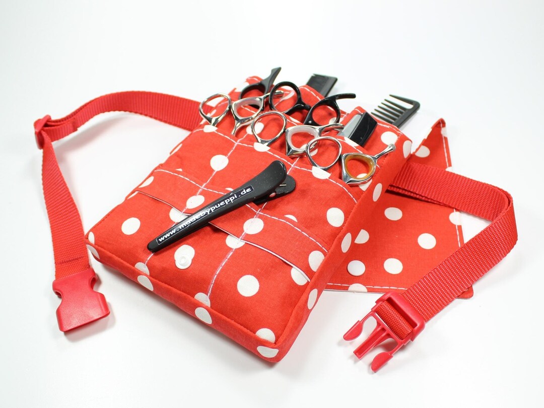 Barber Bag in the Design Dots Red Barber Tool Bag Barber - Etsy