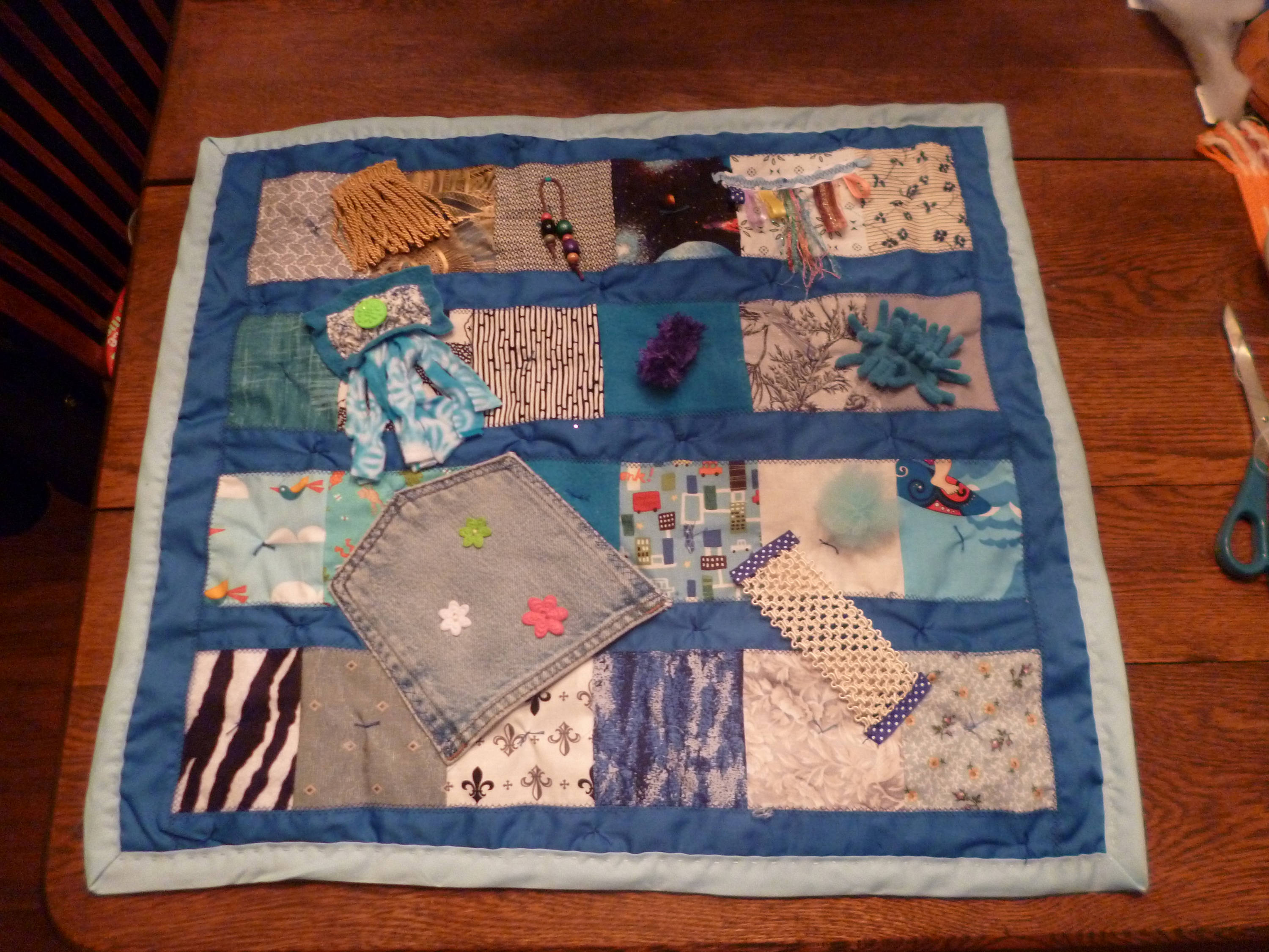 Fidget Quilt, Alzheimer, Dementia, Lap Quilt, Busy Blanket, Demenz ...