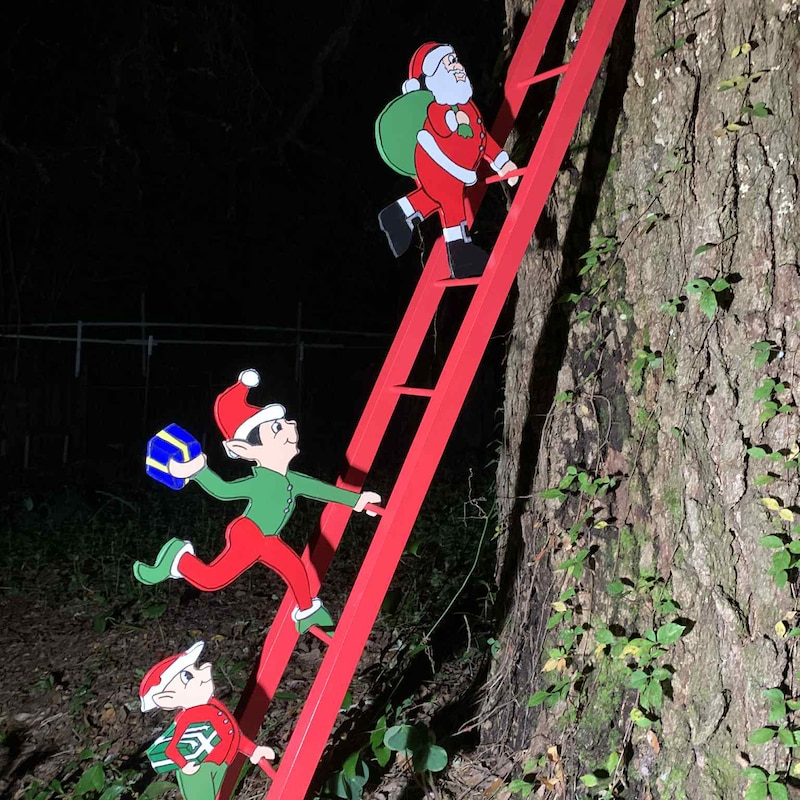Santa and Elves Ladder - Etsy