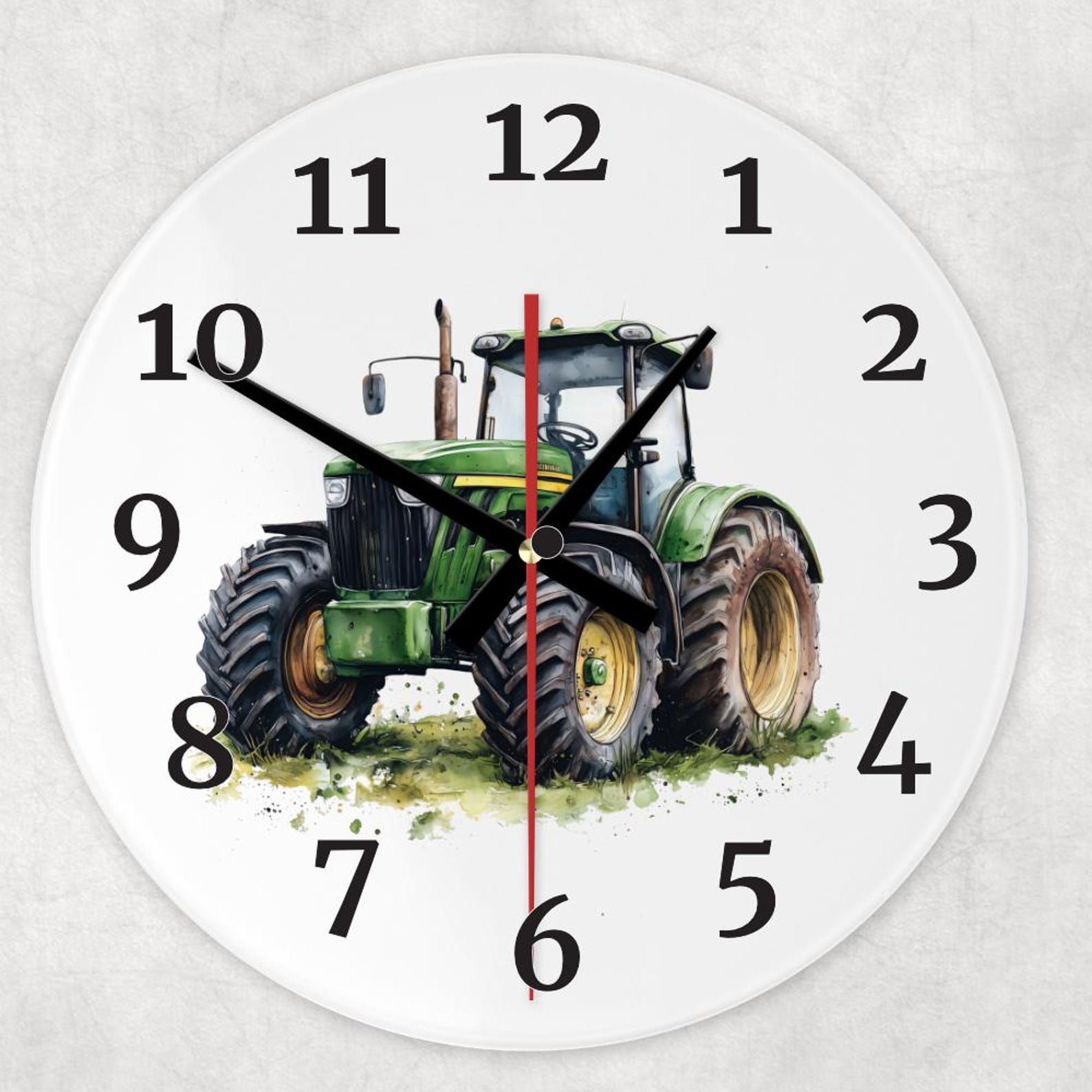 Tractor Clock. Large Wooden Clock Wall Clock Gifts Unusual Birthday ...