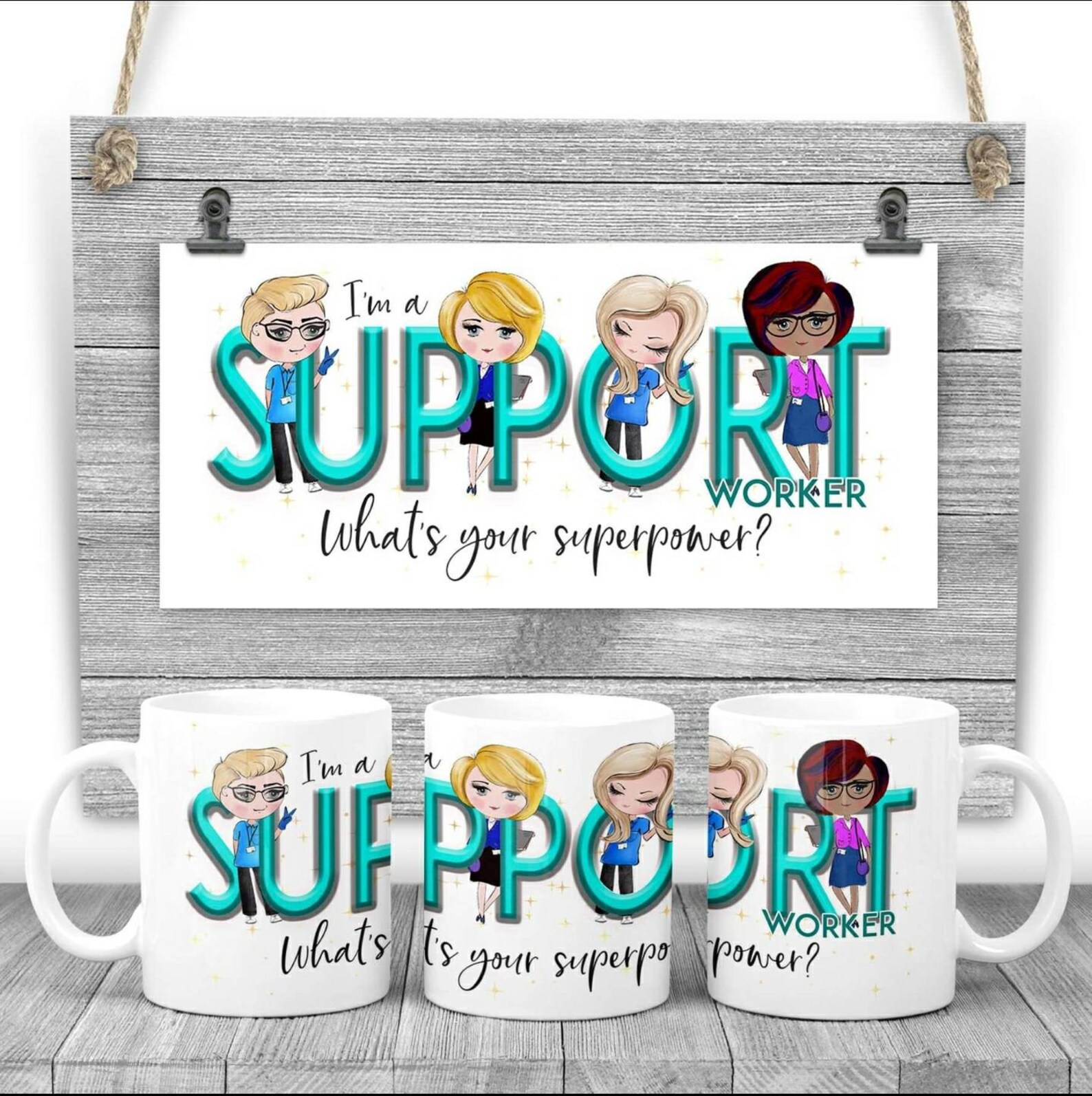 Keyworker Mug I Am a SUPPORT WORKER What's Your - Etsy