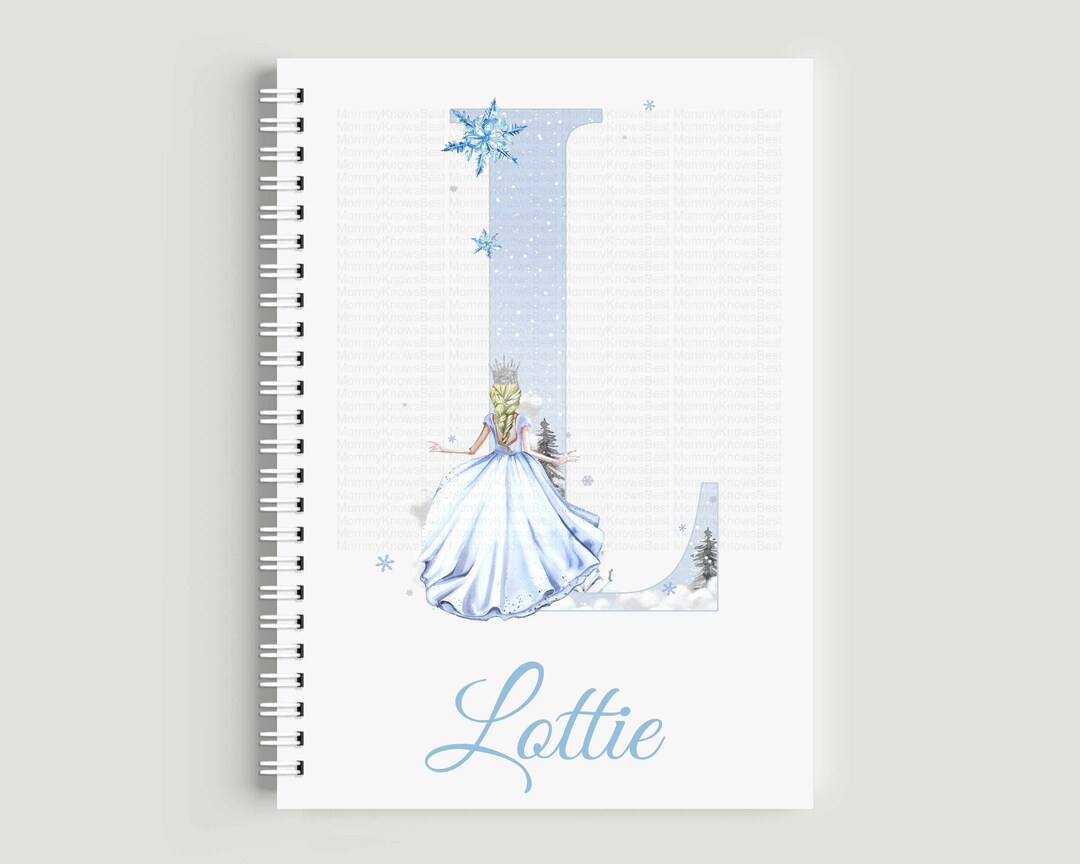 Snow Queen Princess Fairytale Notepad Personalised Recyclable Recycled ...