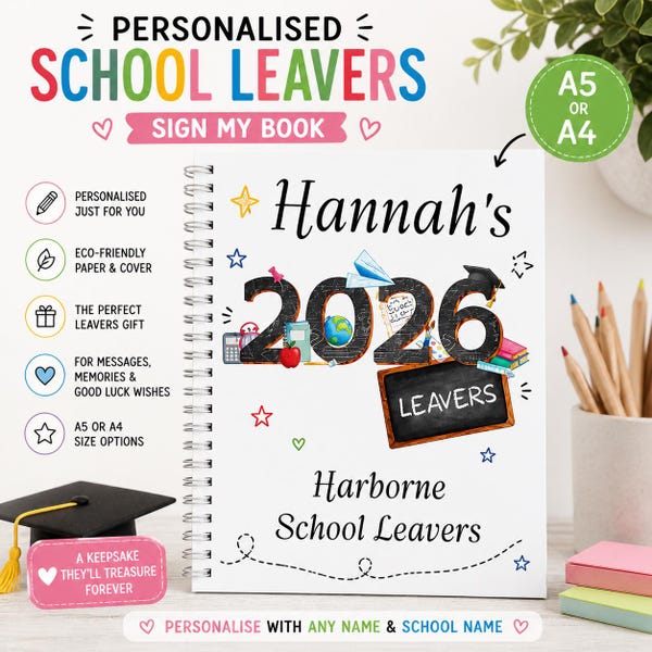 Leavers Book - Etsy UK