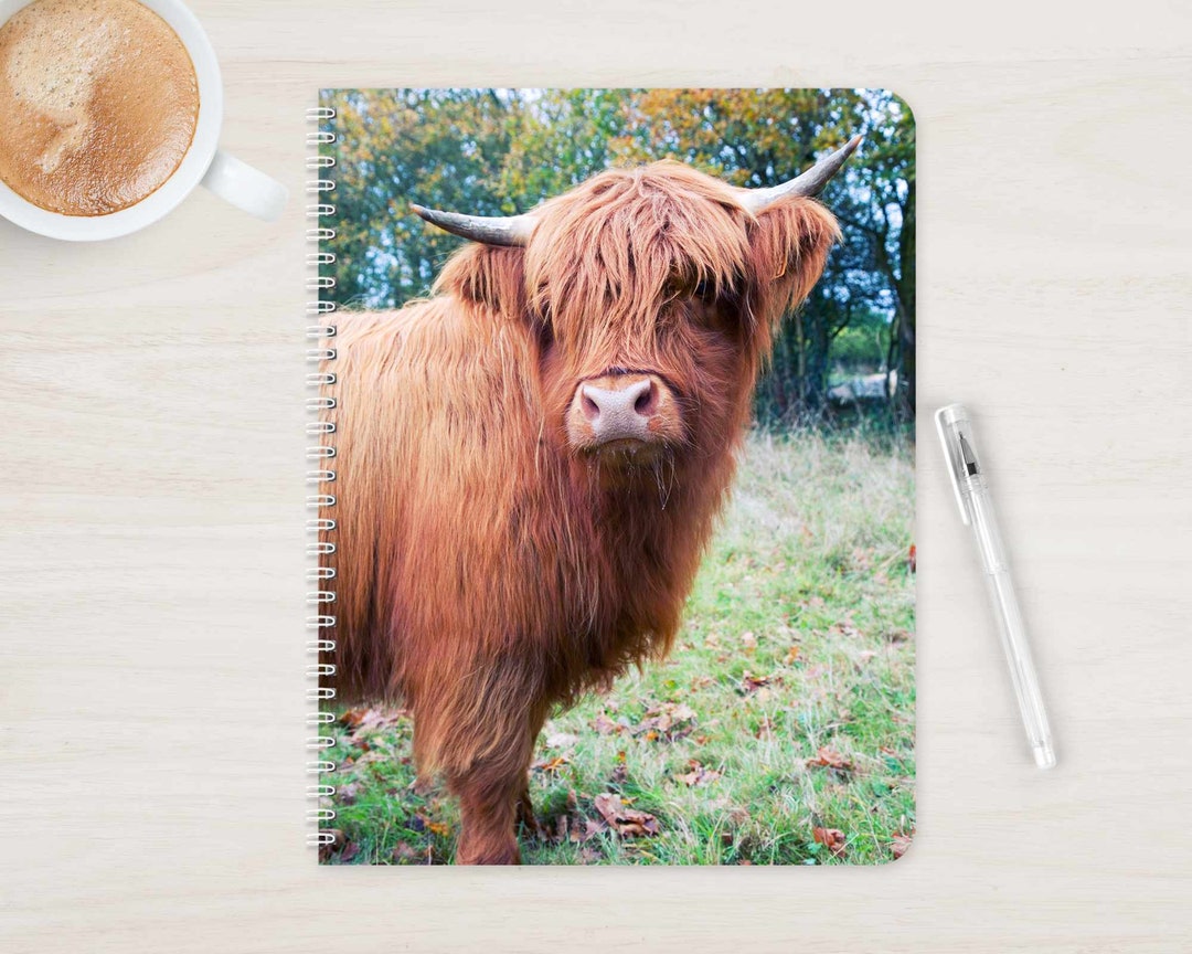 Highland Cow Recyclable Eco Friendly Notepad Scottish Highlands Cow ...