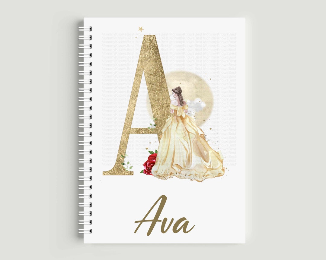 Belle Beauty Beast Princess Fairytale Notepad Personalised Recyclable ...