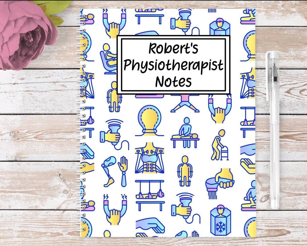 Physiotherapist Notes Notebook Personalised Recyclable Eco Friendly ...