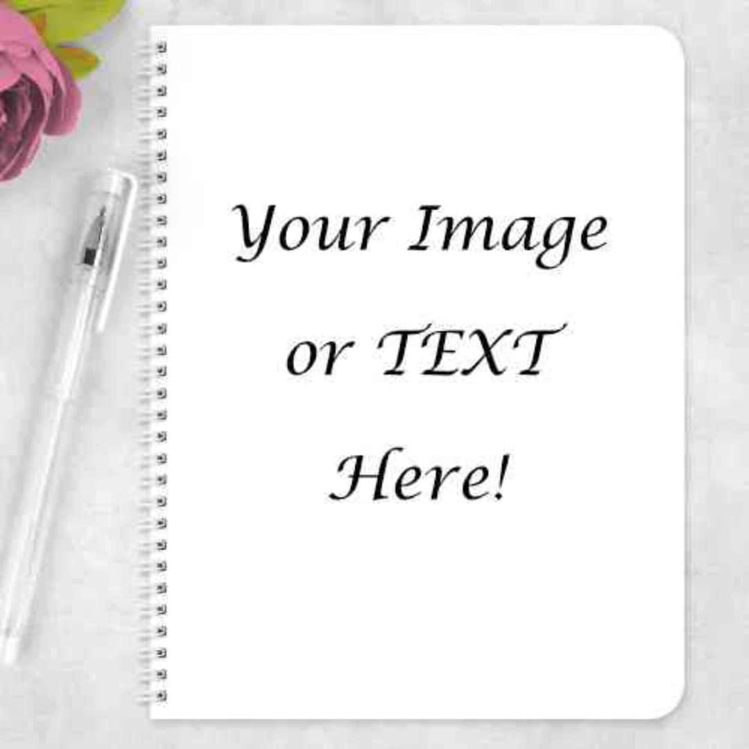 Personalised Wording on an Eco Friendly Notebook, Recyclable Recycled ...