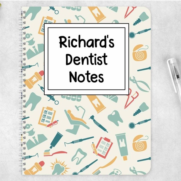 Personalised Notebook Dentist - Etsy