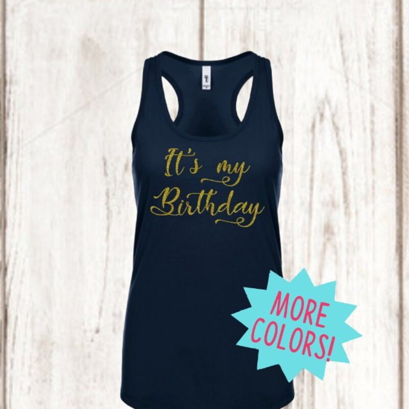 Birthday Tank Top - Etsy
