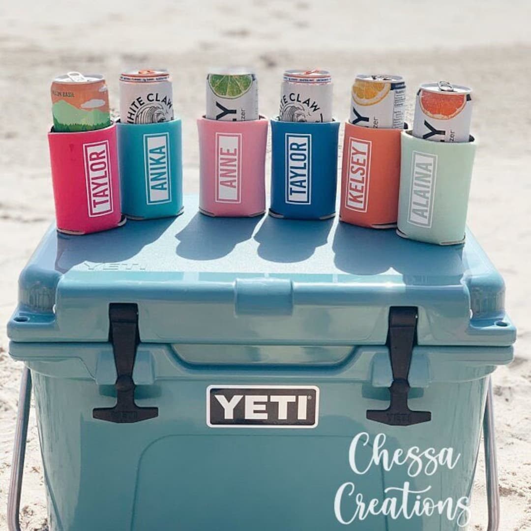 Custom Can Cooler, Stocking Stuffer for Him Her Name Beer Cozie, Custom ...