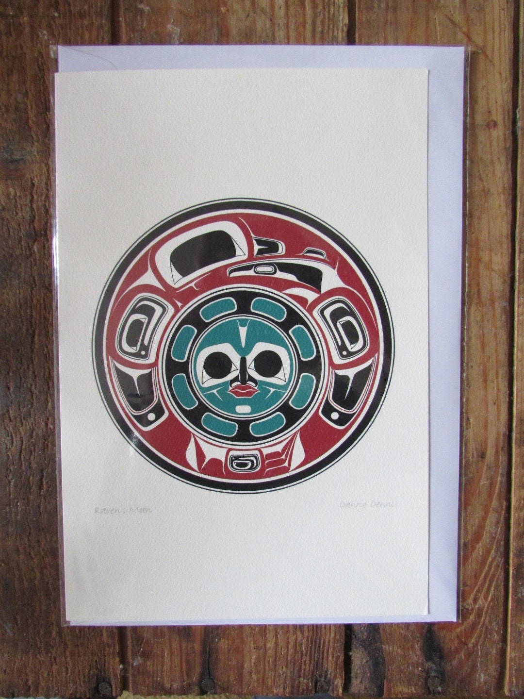 NEW Danny Dennis Tsimshain Native Artist "ravens Moon" Art Card and ...