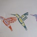 NEW "3 Hummingbirds" by Heiltsuk Artist Ben Houstie 11x14" Matted Art ...