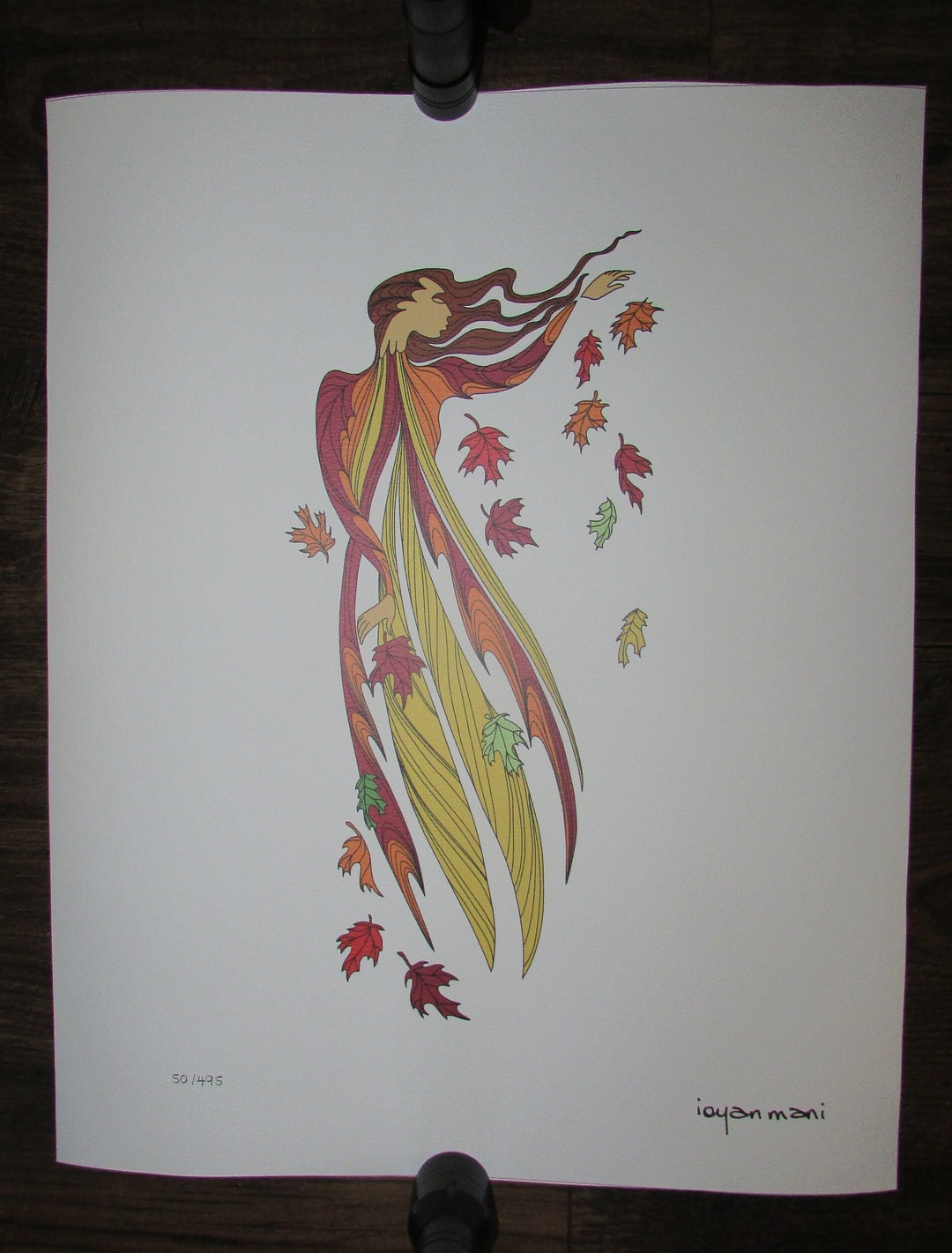 New "leaf Dancer" #50/495 Limited Edition Print by Sioux Artist Maxine ...