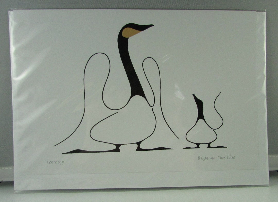 NEW "learning" Ojibway Artist Benjamin Chee Chee Art Card Comes With ...