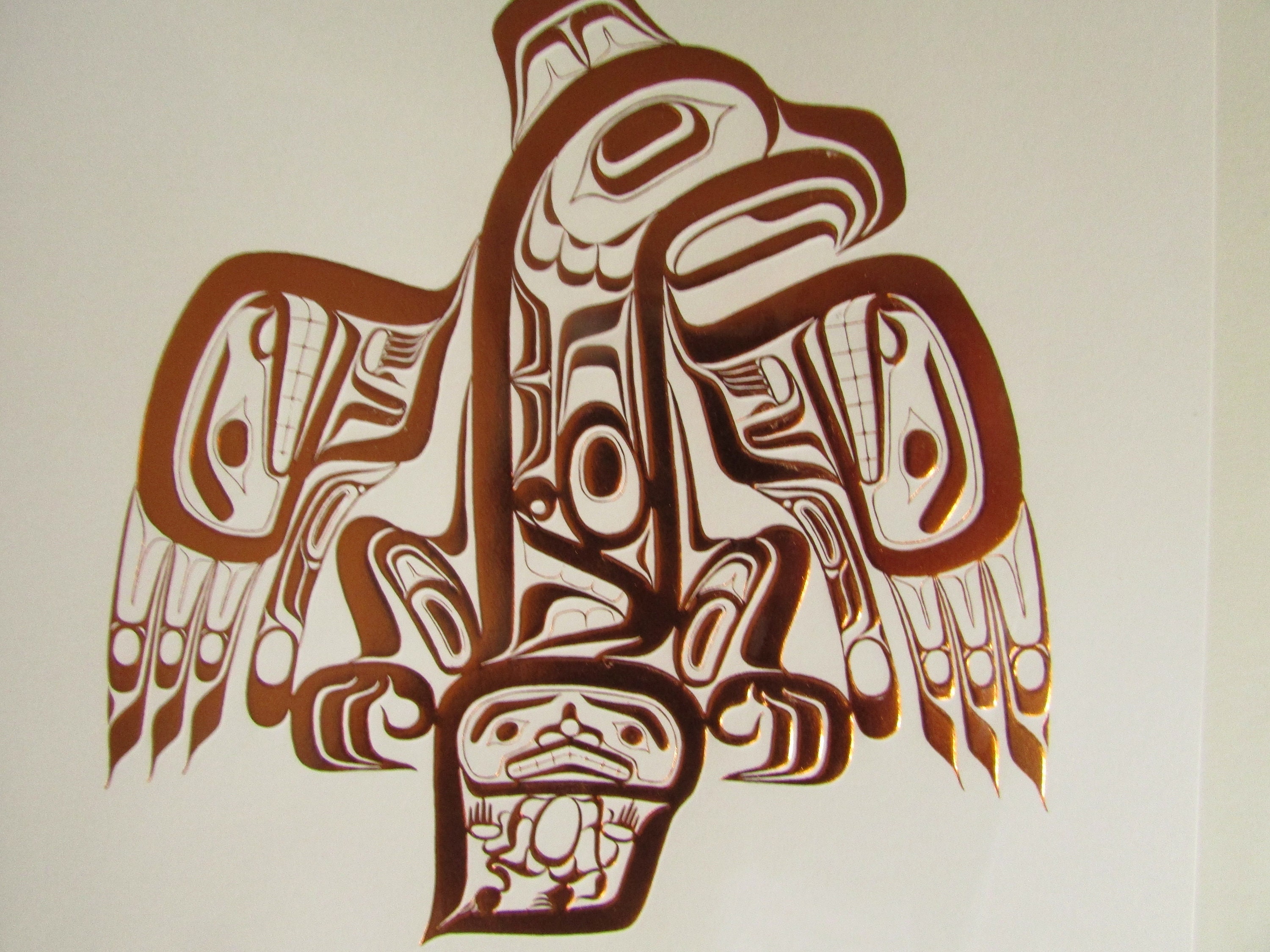 BILL REID 4 Embossed Haida COPPER Art Cards Frogs Wolf Eagle - Etsy Canada