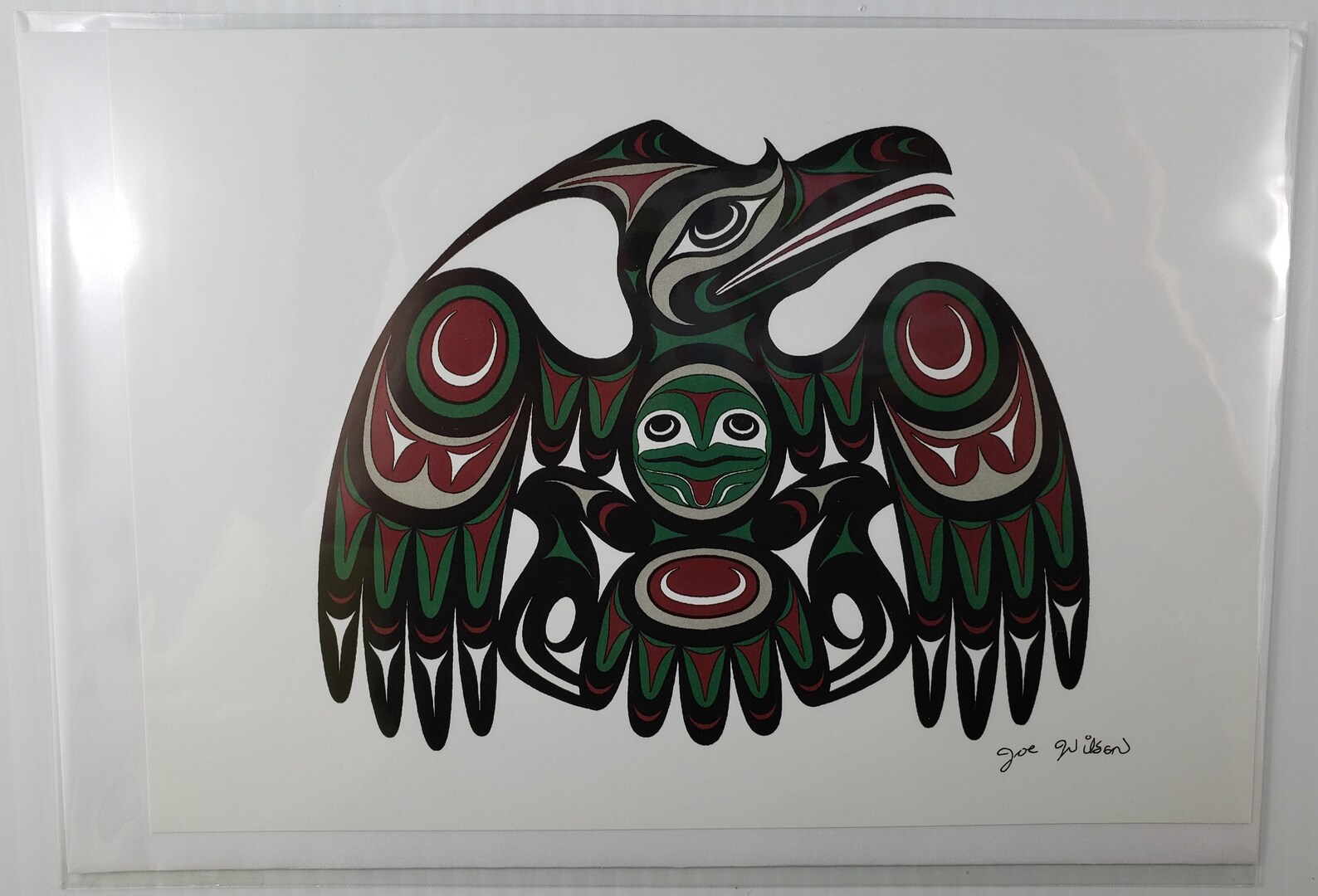 Indigenous Artist Joe Wilson Art Card With Envelope "raven" 6" X 9 ...