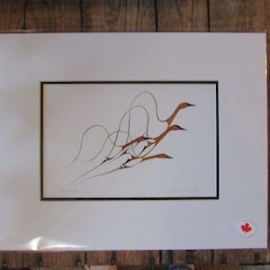 Matted Art Print "spring Flight" by Artist Benjamin Chee Chee 11"x14 ...
