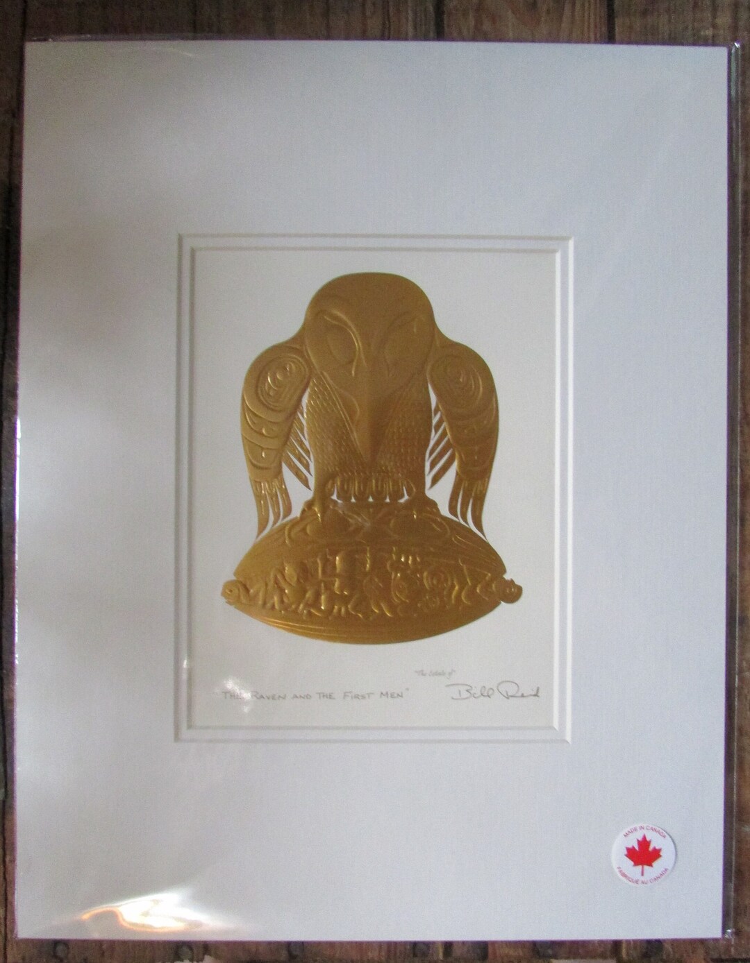 Embossed Bill Reid Art Print "the Raven and the First Men by Haida ...