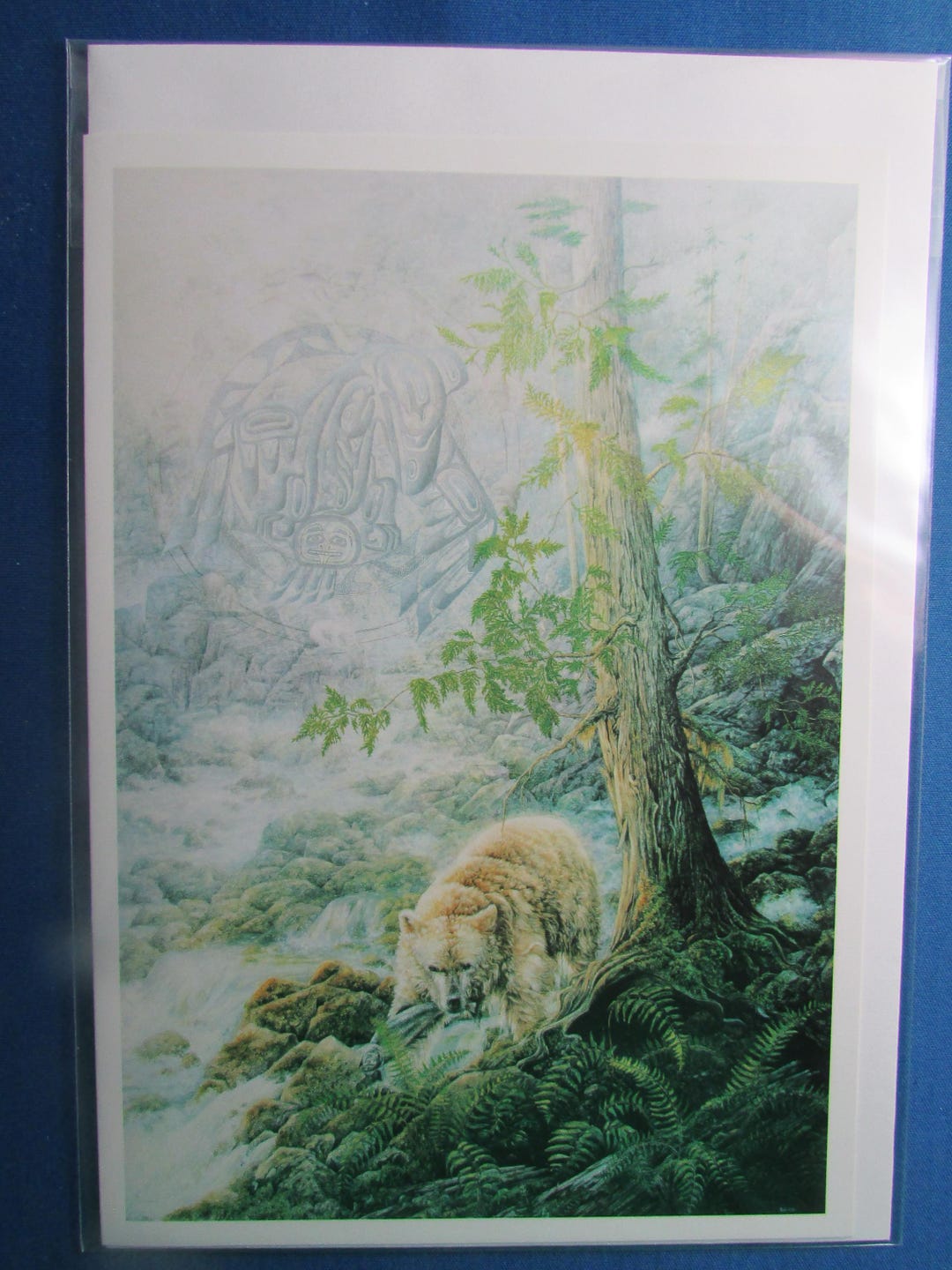 New "guardian of the SPIRIT Bear" Art Card by Artist Judi Wild 11"x14 ...