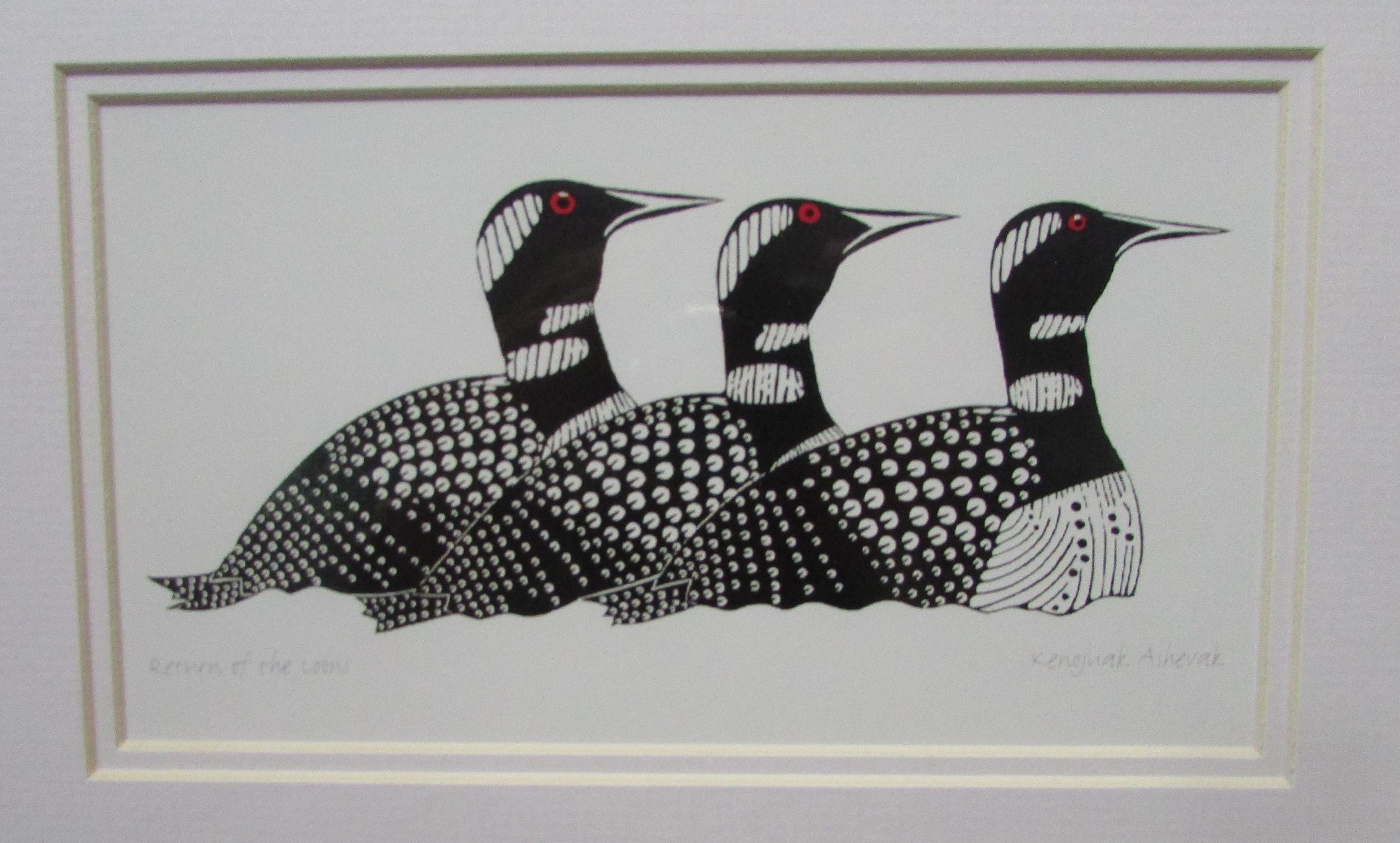 NEW "return of the Loons" Art Print by Inuit Artist Kenojuak Ashevak ...