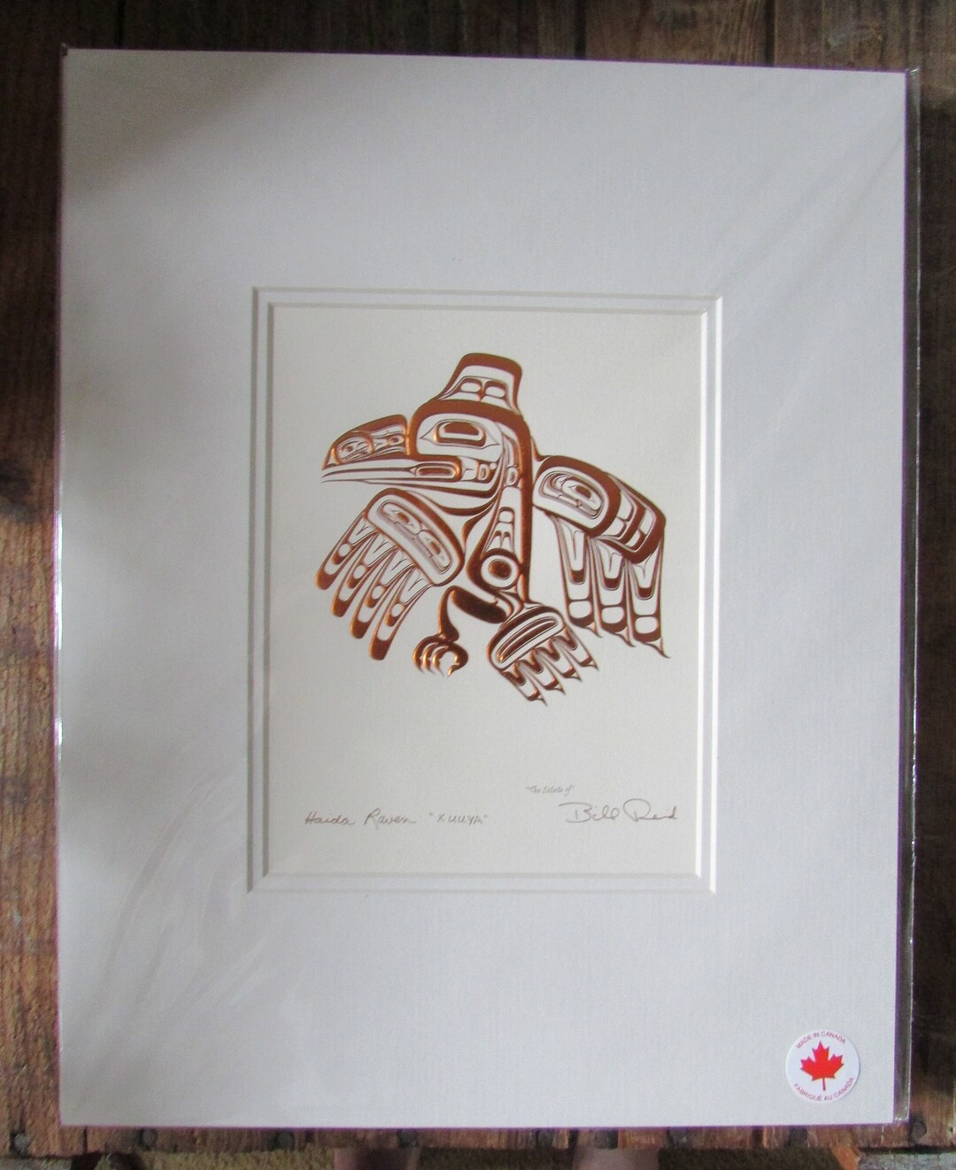 Embossed Copper Art Print haida RAVEN Xuuya by - Etsy UK