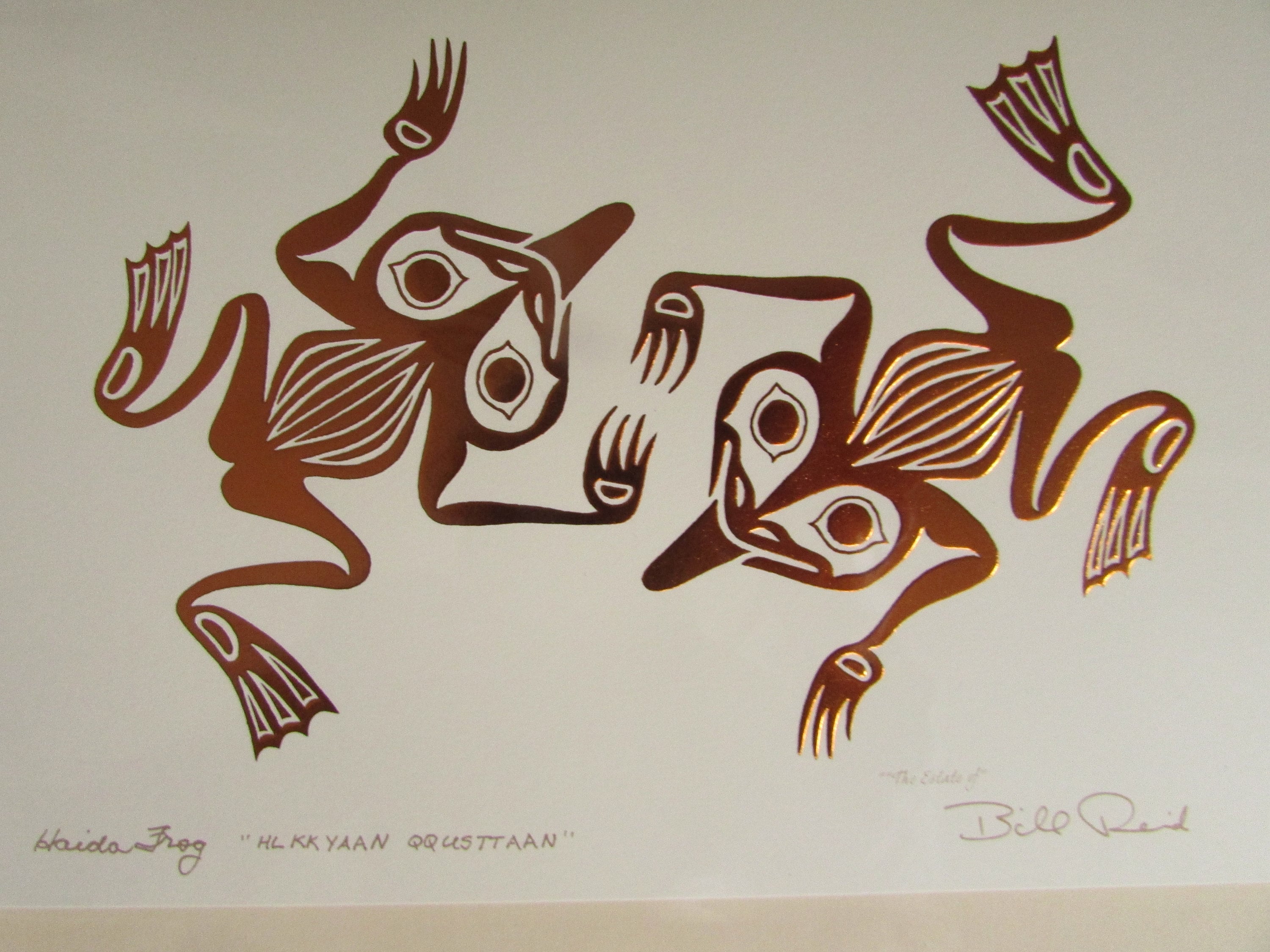 BILL REID 4 Embossed Haida COPPER Art Cards Frogs Wolf Eagle - Etsy Canada