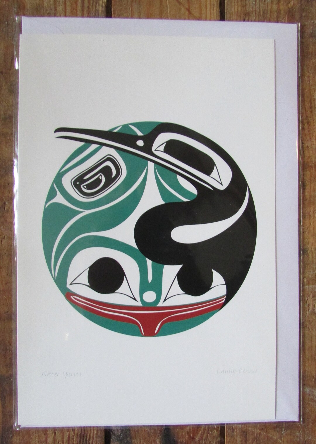 NEW Danny Dennis Tsimshain Native Artist "water Spirits" Art Card and ...