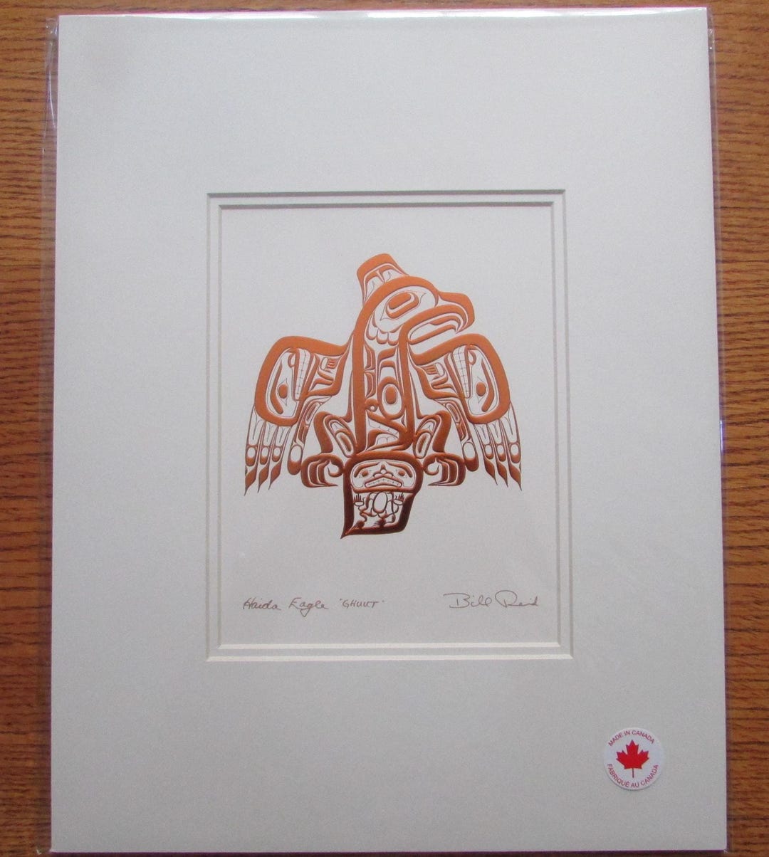 Embossed Copper Art Print "haida EAGLE - Ghuut" by Haida Artist Bill ...