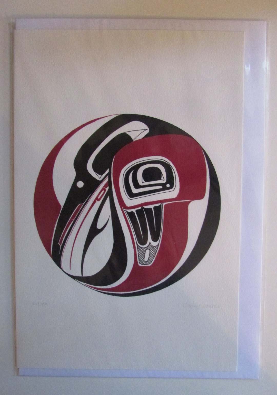 New "raven" Art Card by Northwest Coast Artist Danny Dennis 6"x9" W ...