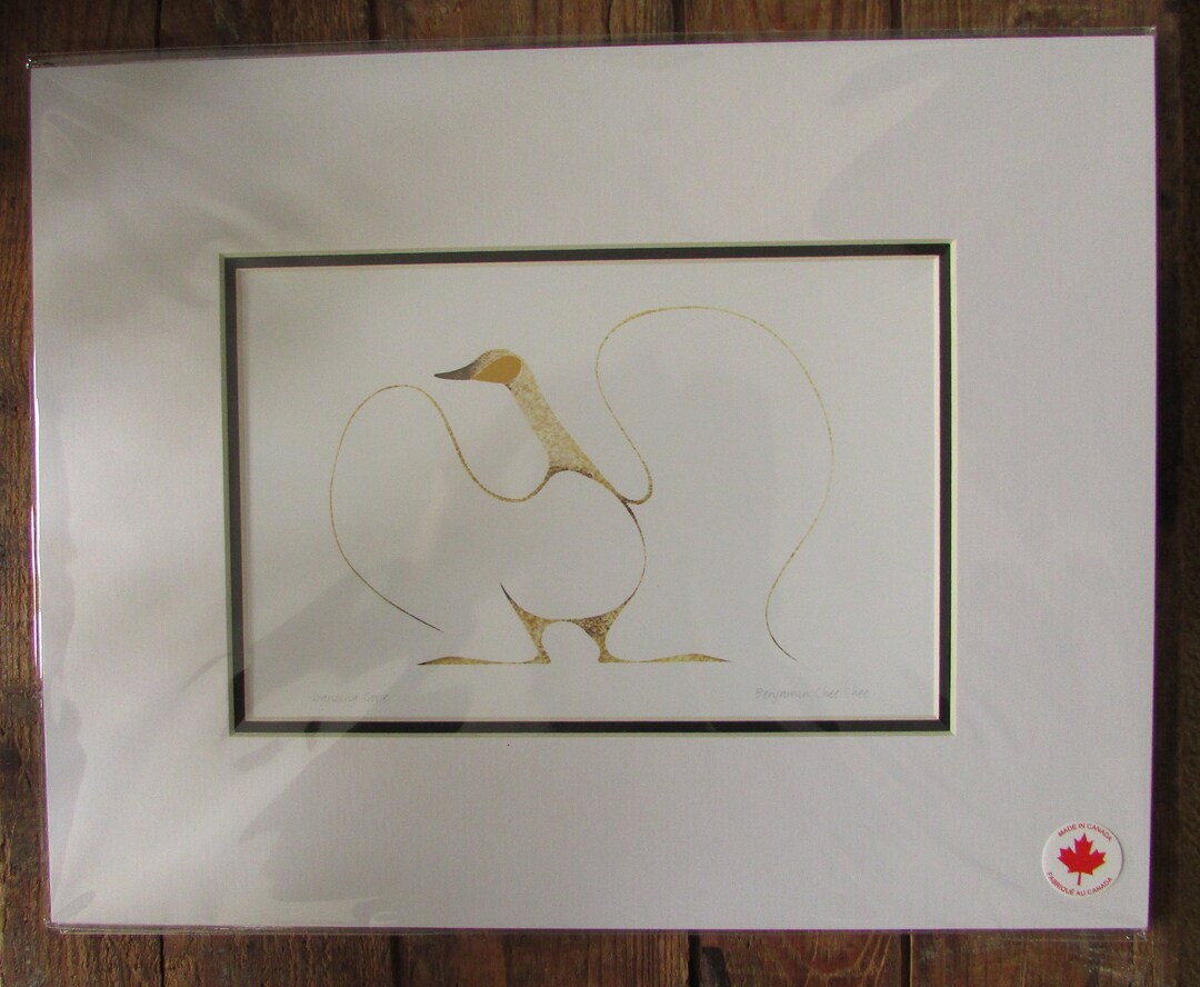 Matted Art Print "dancing Goose" by Artist Benjamin Chee Chee 11"x14 ...
