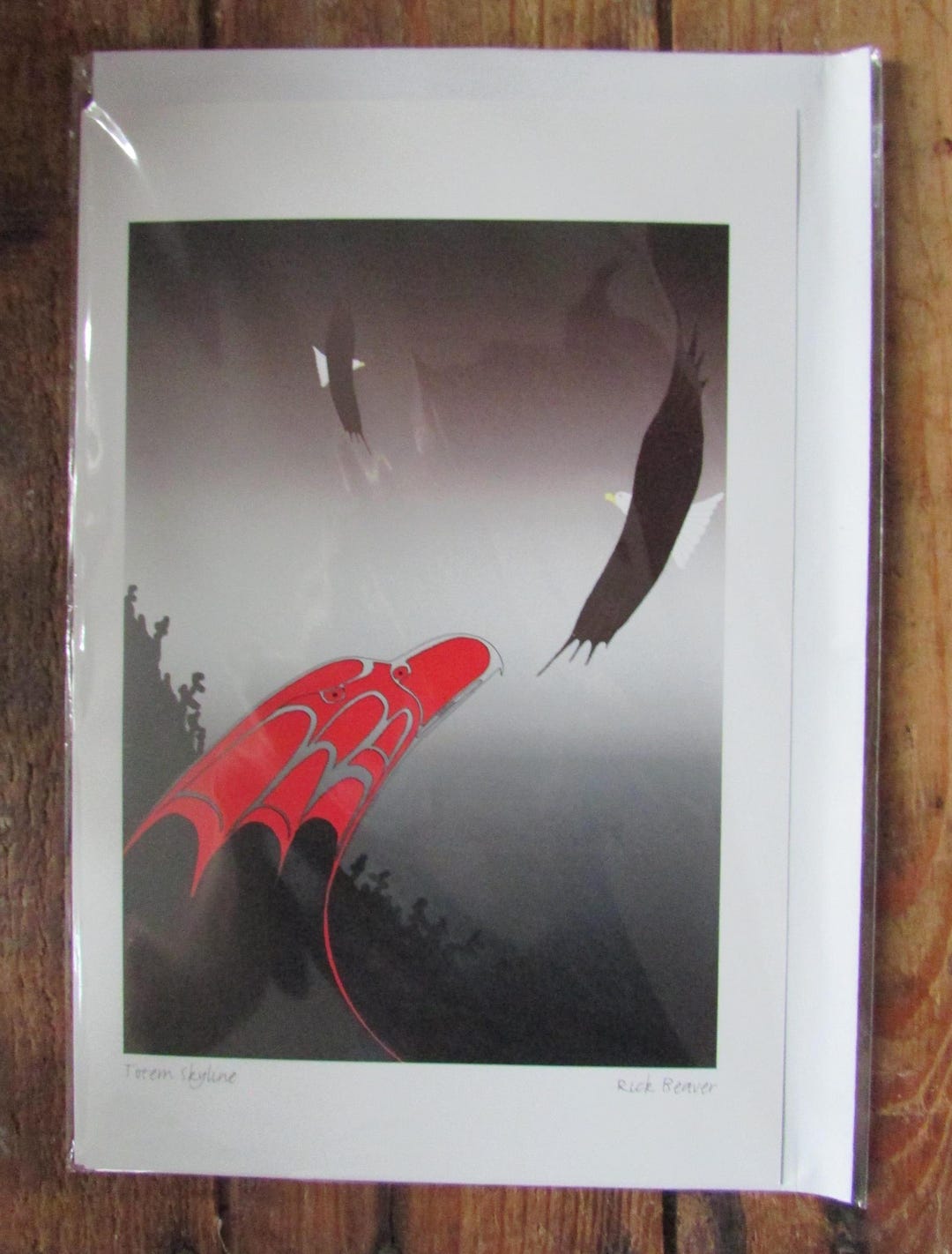 New "totem SKYLINE " Art Card by Artist Rick Beaver Made in Canada ...
