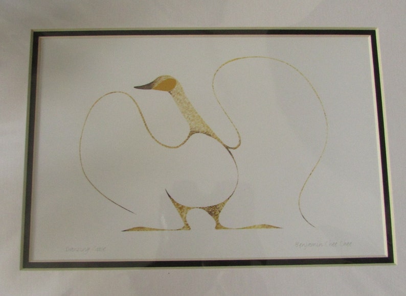 Matted Art Print "dancing Goose" by Artist Benjamin Chee Chee 11"x14 ...