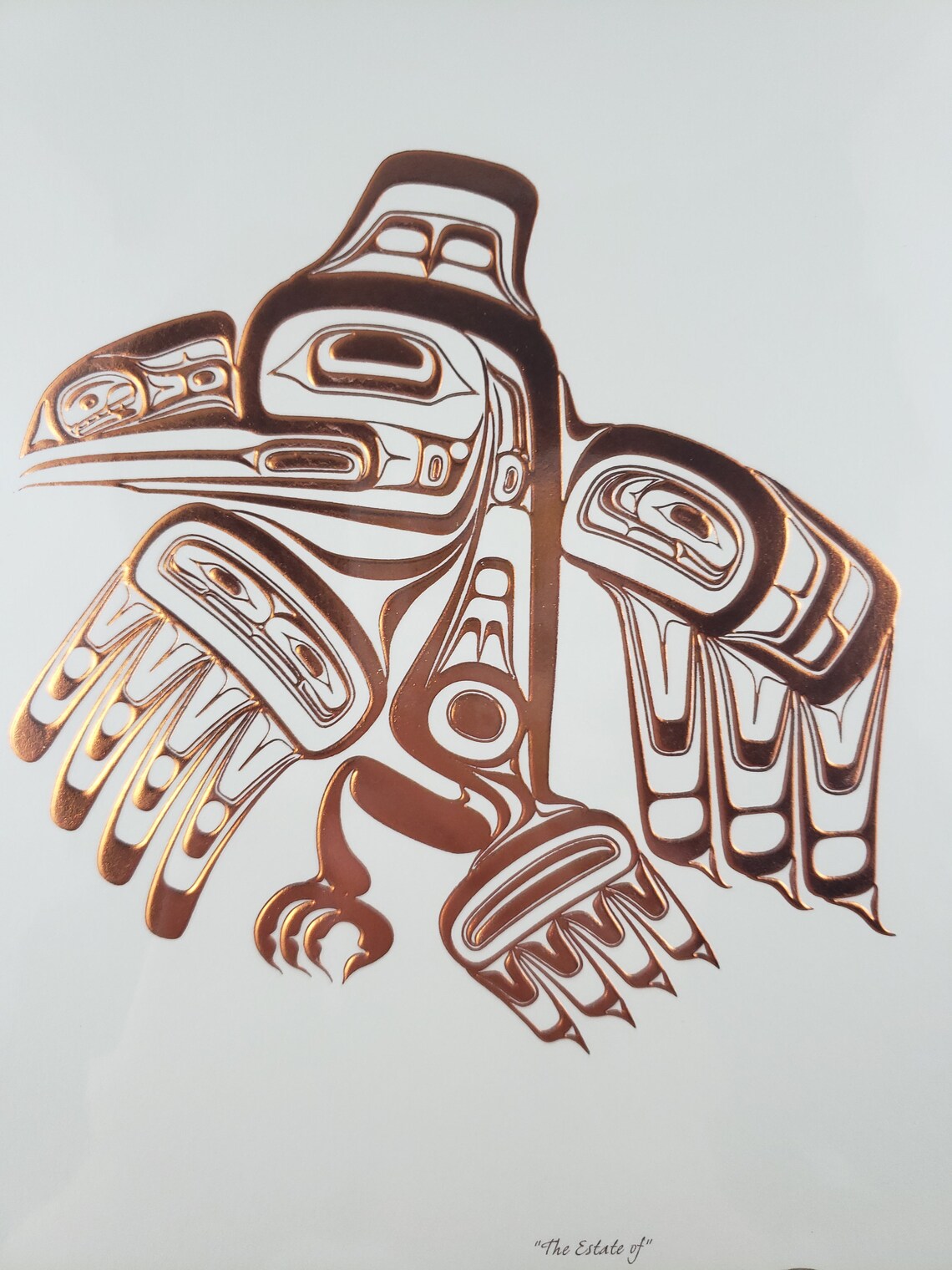 BILL REID 4 Embossed Haida COPPER art cards Killer Whale Wolf | Etsy