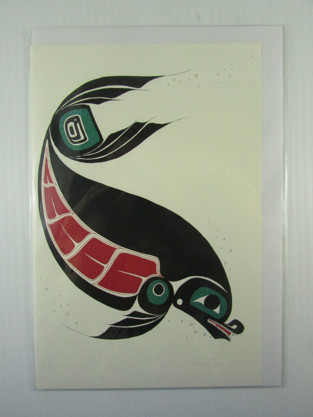 New Danny Dennis Tsimshain Native Artist "seal" Art Card and Envelope 6 ...