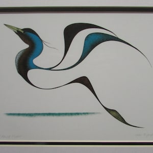 Matted Art Print "taking Flight" by Cree Artist Isaac Bignell 11"x14 ...