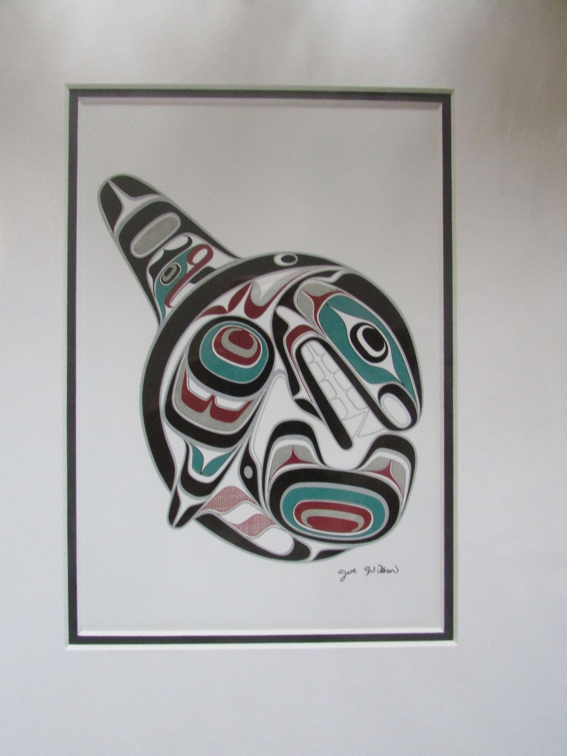 Art Print "killer Whale" by Cowichan Tribes Native Band Artist Joe ...