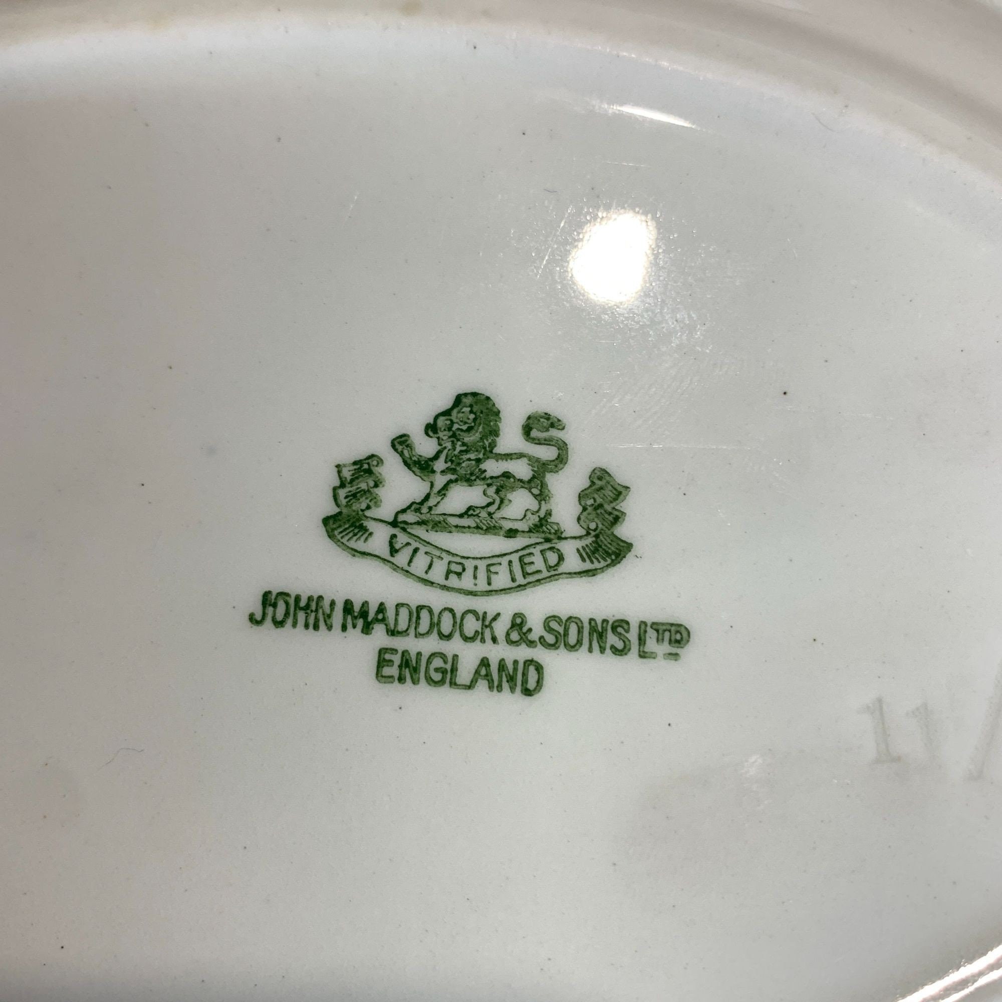 Vintage John Maddock Restaurant Ware Oval Plate Hotel China - Etsy
