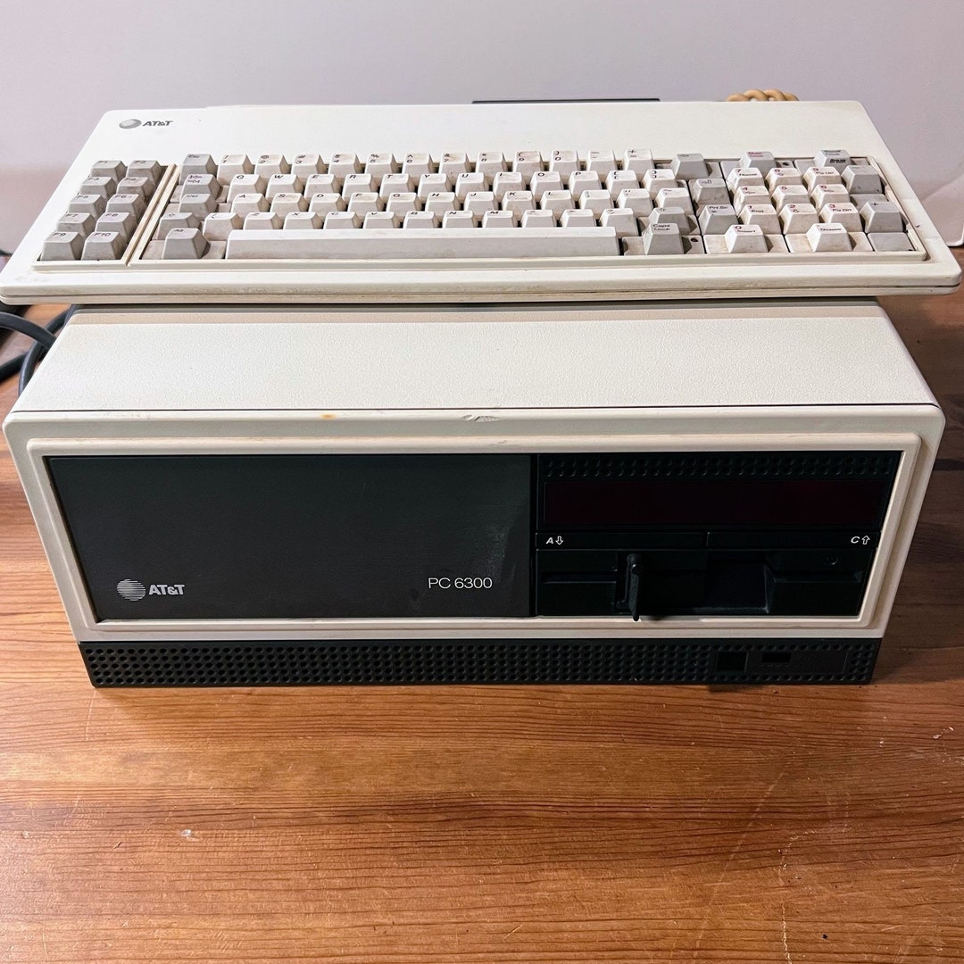 Vintage 1980s At&t Computer PC-6300 With Keyboard CPU Model - Etsy