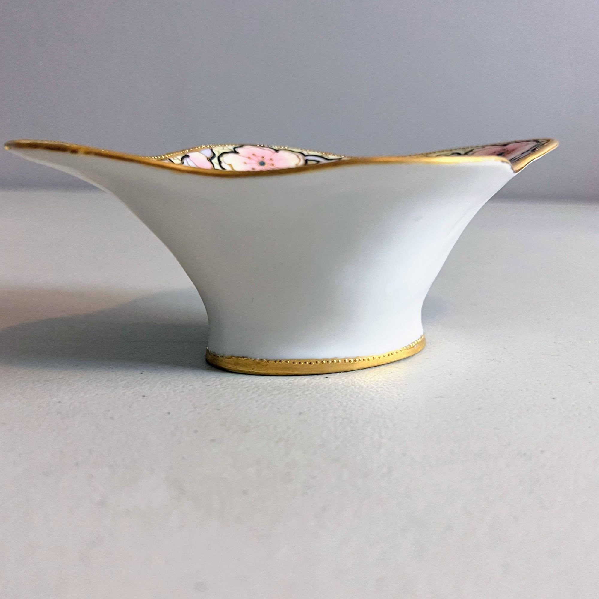 Vintage Nippon Morimura Bros Hand Painted Dish Enameled Gold - Etsy