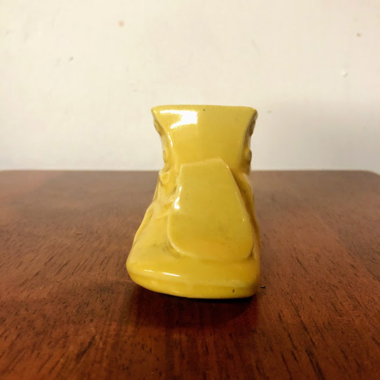 Vintage Yellow Untied Baby Boot Planter - Etsy