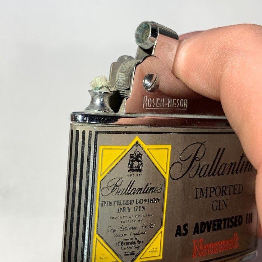Vintage Advertising Lighter Rosen Nesor Ballantines Gin and | Etsy